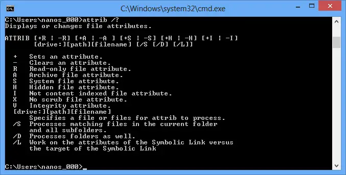 Unhide Files And Folders By Single DOS Command