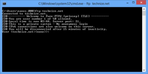 Use FTP From Command Line